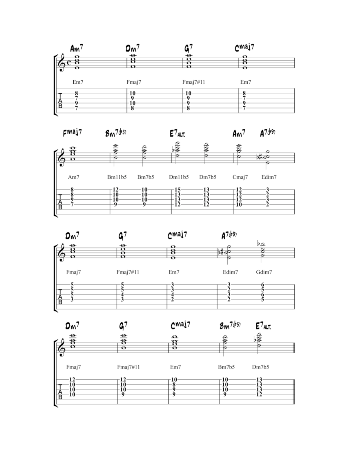 Fmttm Comping Workshop Handout - jazz guitar - Studocu