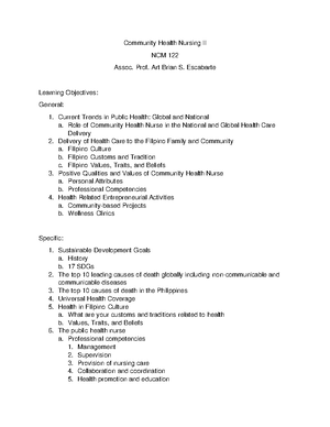 Sample Health Teaching PLAN - Maternal and Child Health Nursing - Studocu