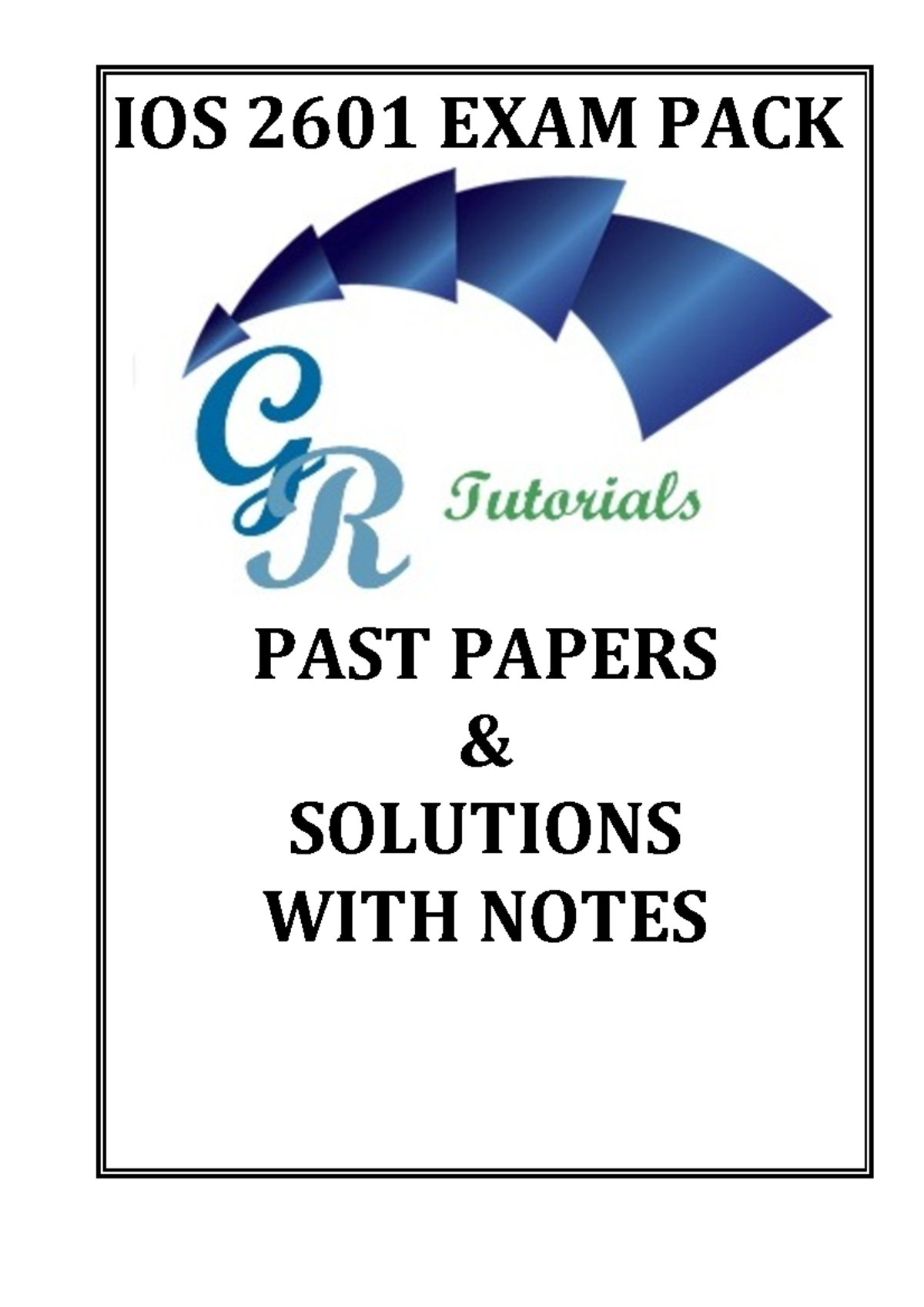 IOS2601 - Exam pack 1 - This is an exam pack filled with lectures notes ...