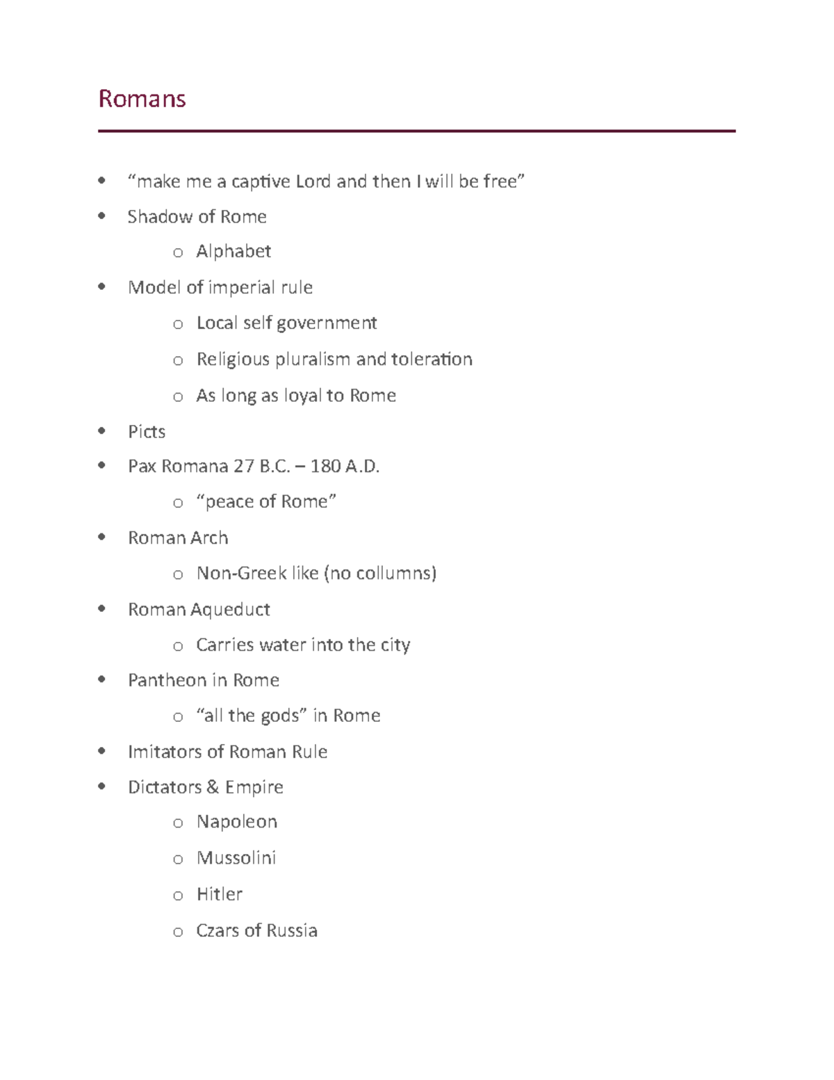 Romans - Descriptions of Roman conquests and the timeline of the Roman ...