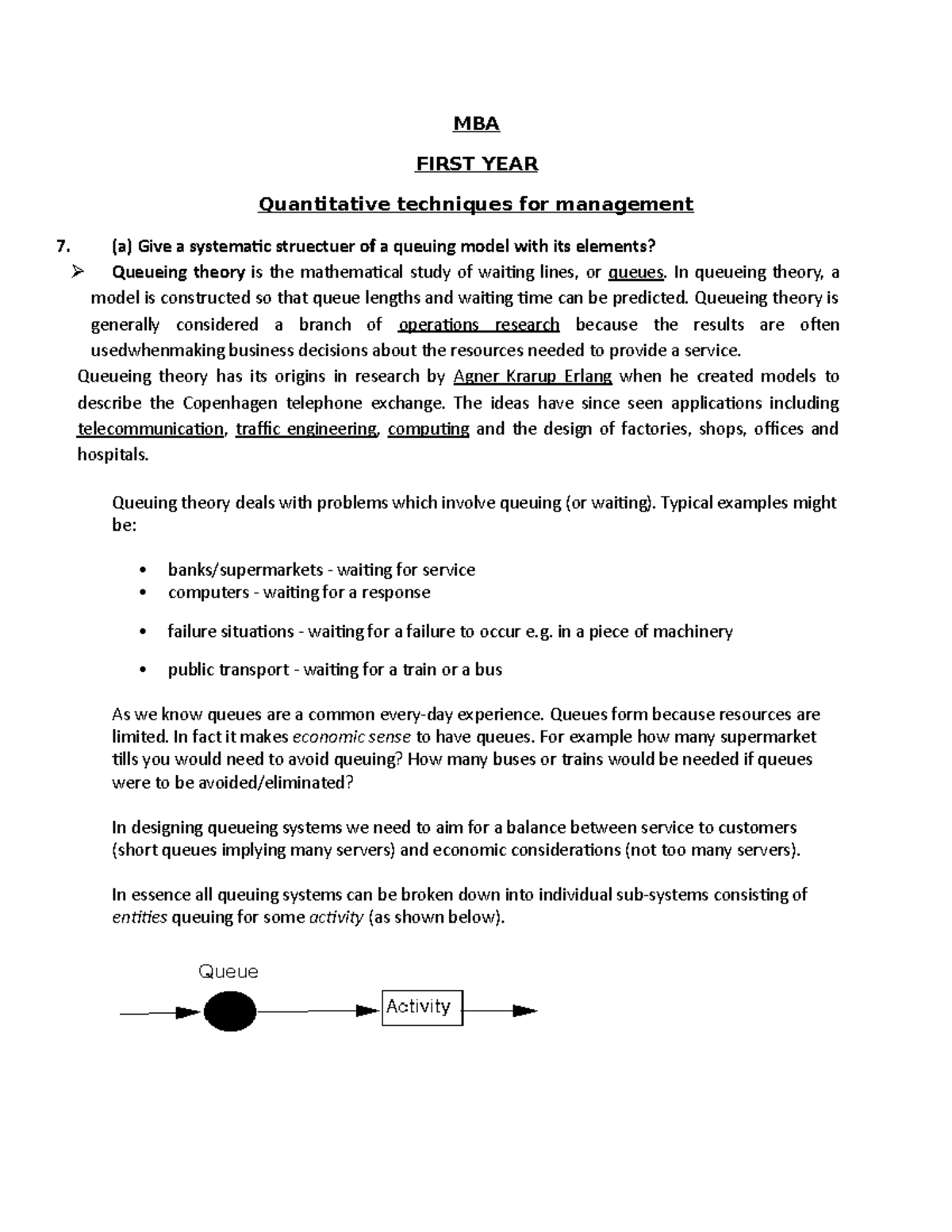 Quantitative Techniques FOR Management - MBA FIRST YEAR Quantitative ...