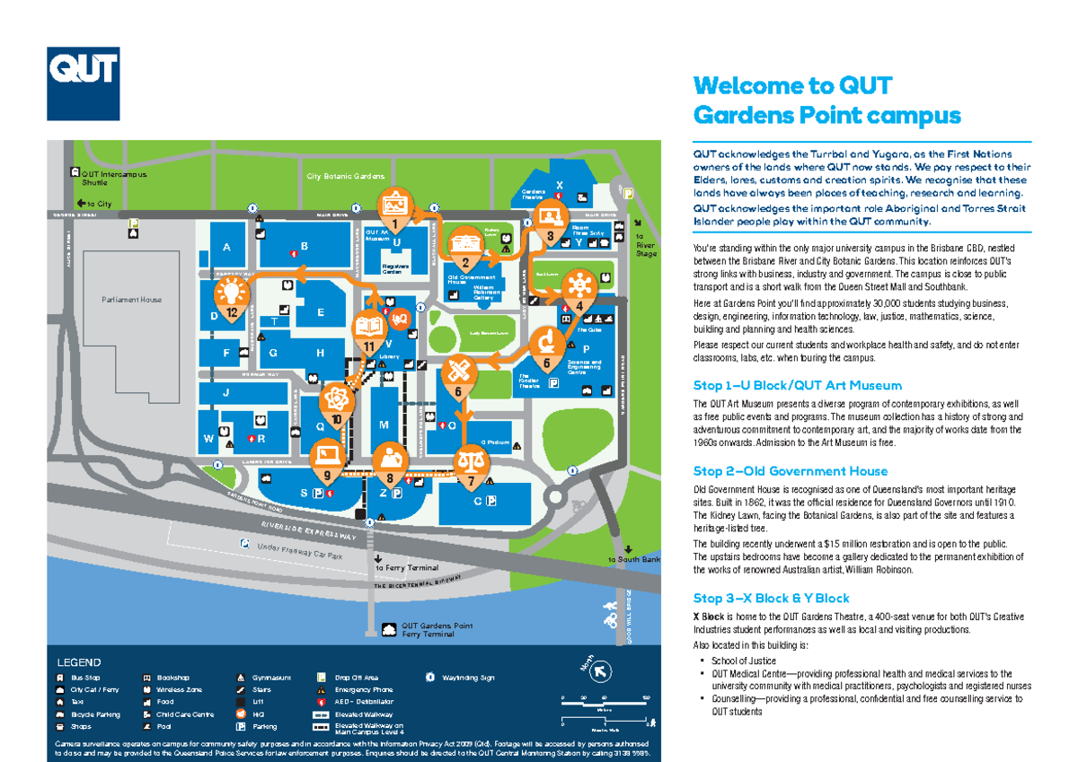 Gardens point self guided tour - QUT acknowledges the Turrbal and ...