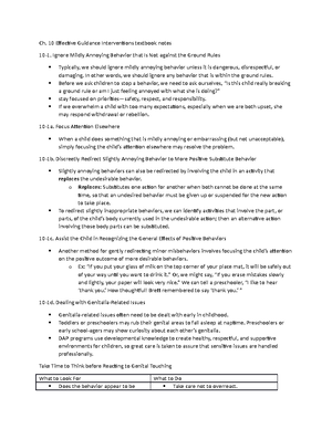 Child Guidance Communication Role-Play activity script - The child ...