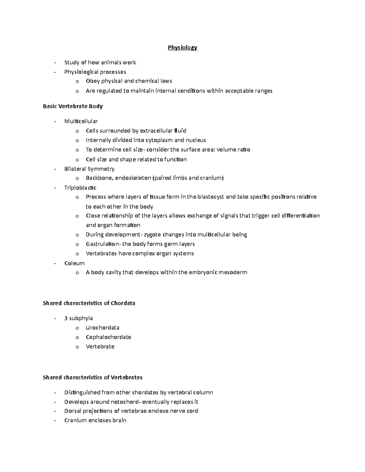 Physiology - Physiology Study of how animals work Physiological ...