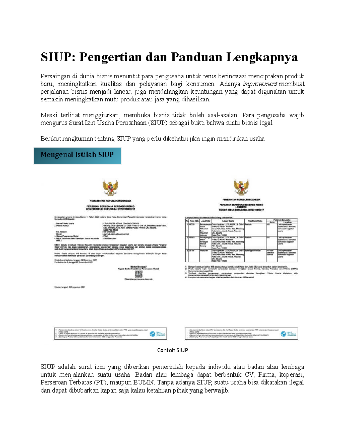 SIUP - pengertian dan panduan lengkapnya - SIUP: Pengertian dan Panduan ...