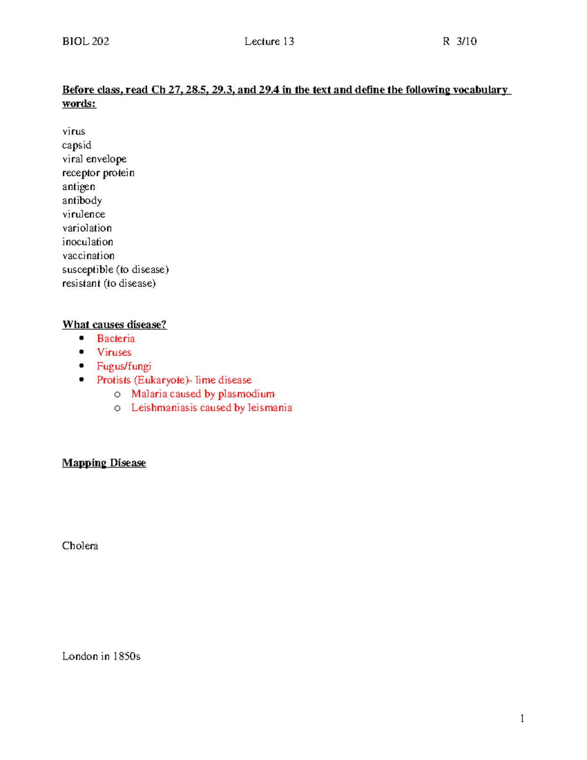 Lecture 13 skeleton notes - Before class, read Ch 27, 28, 29, and 29 in ...