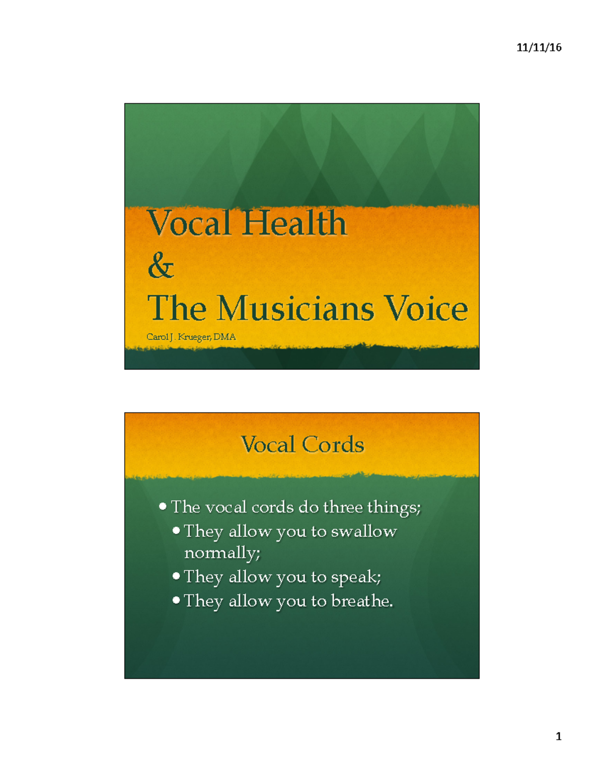 Vocal-health - wdwdwdwdw - Vocal Health & The Musicians Voice Carol J ...