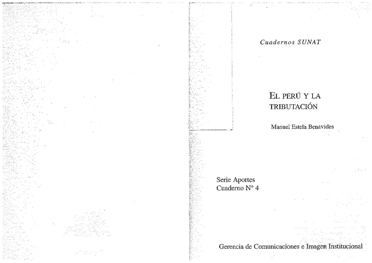 02. Manuel Estela B. El Perú y la Tributación (extractos) - Cuadernos ...