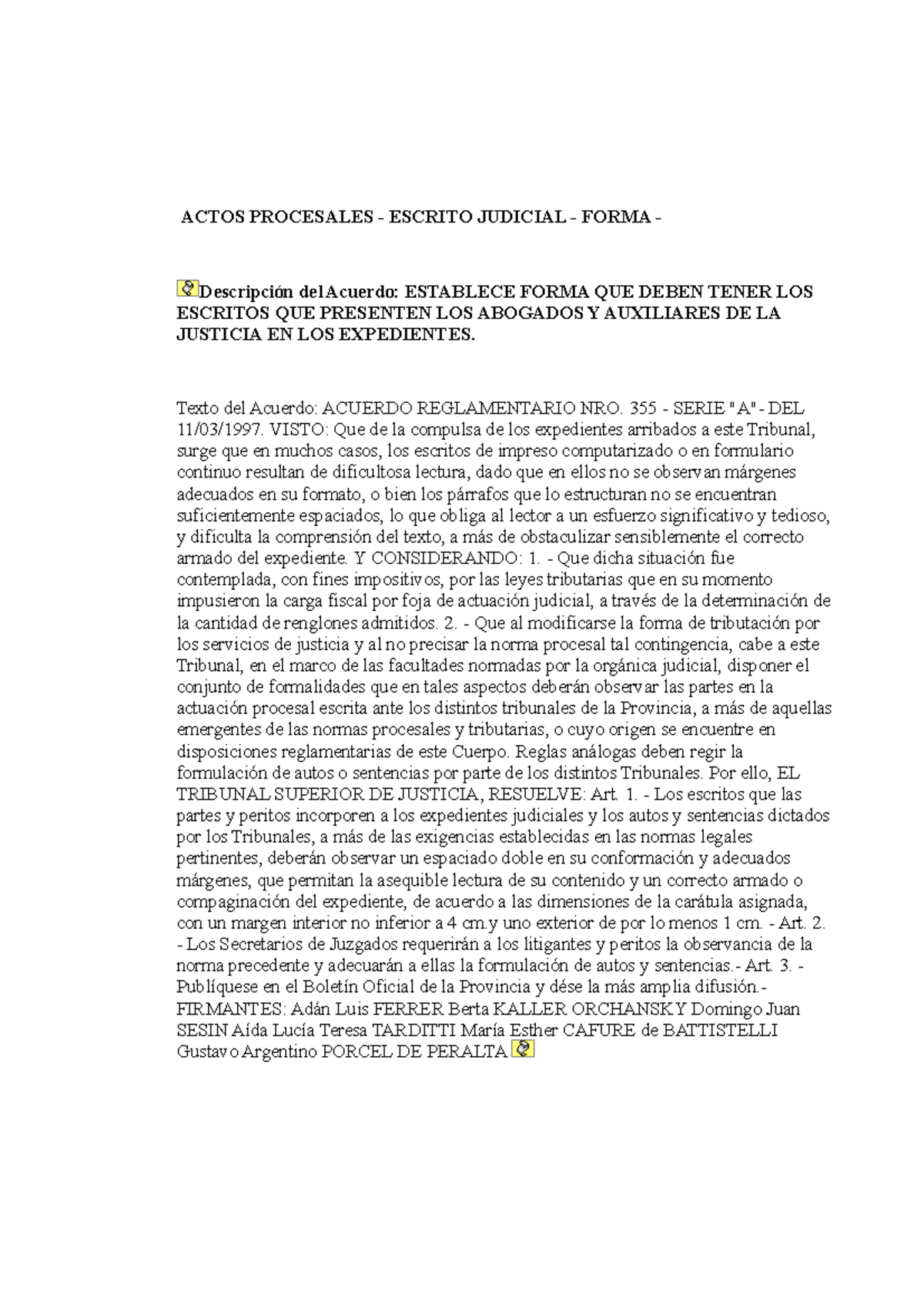 Actos Procesales. Escritos Judiciales - ACTOS PROCESALES - ESCRITO ...