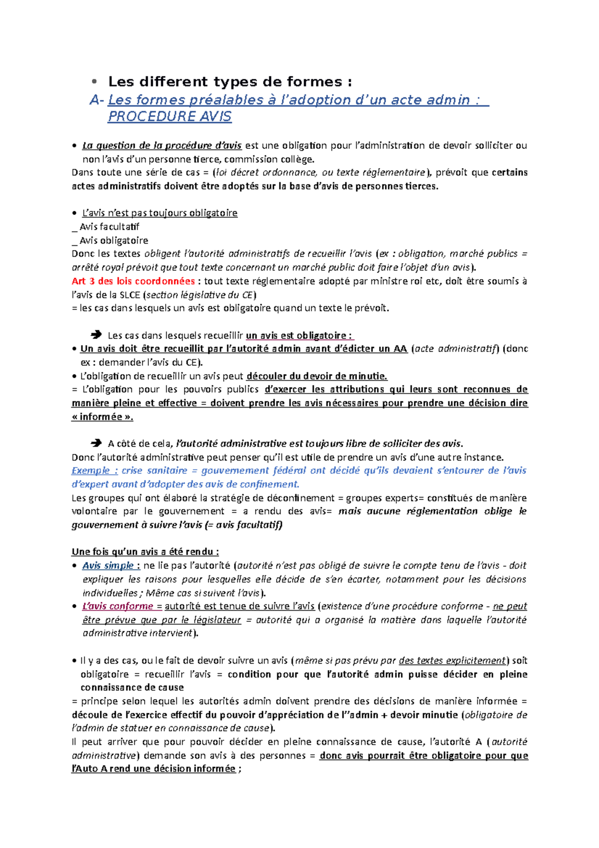 Les different types de formes - Dans toute une série de cas = ( loi ...