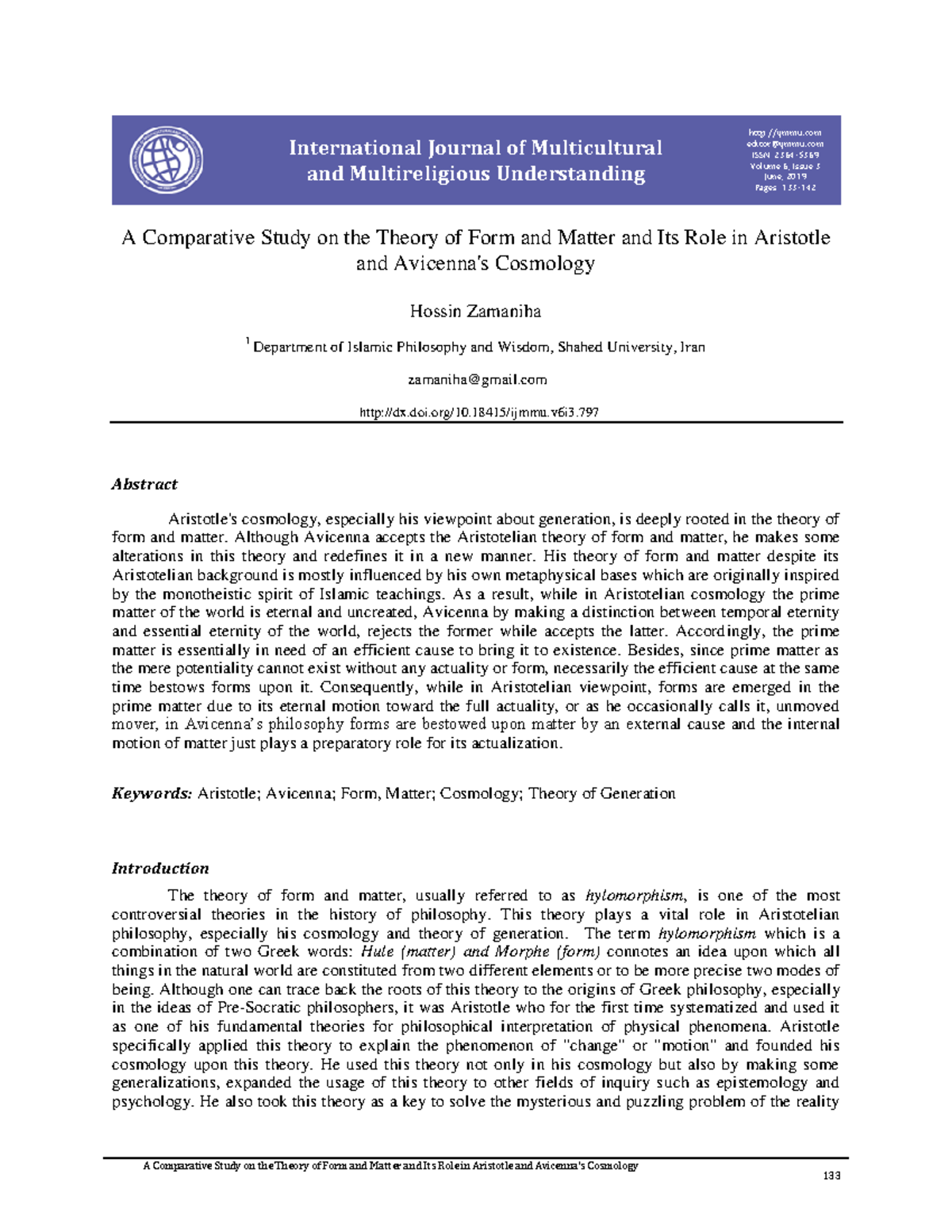 A Comparative Study on the Theory of Form and Matt - doi/10.18415/ijmmu ...