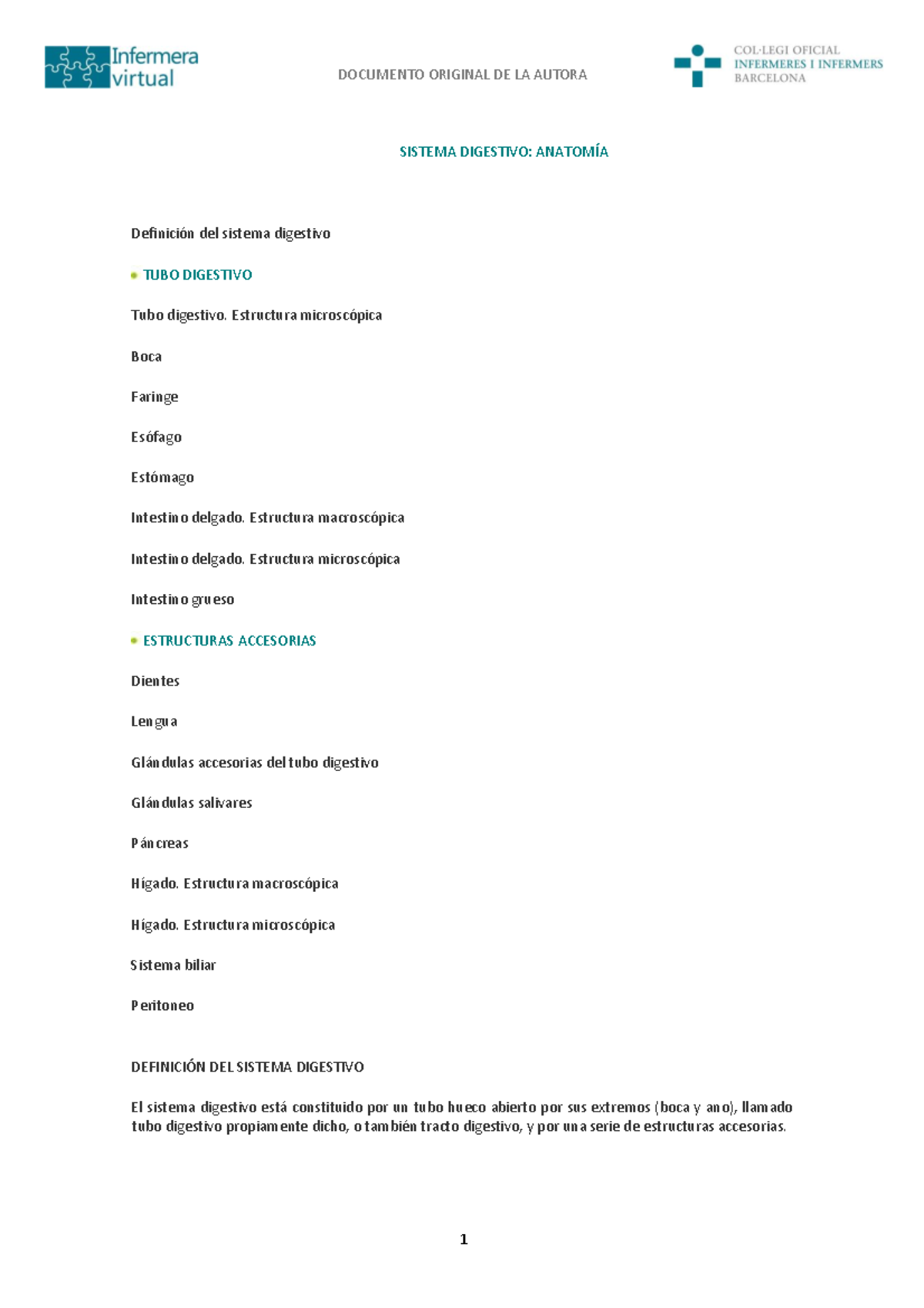 Sistema digestivo 1 - digestiu - Warning: TT: undefined function: 32 DOCUMENTO ORIGINAL DE LA ...