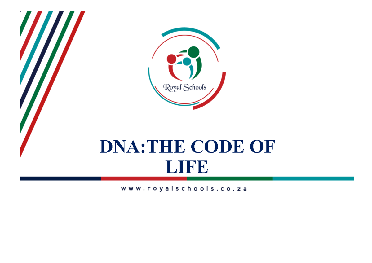 DNA THE CODE OF LIFE - Exam preparation - DNA:THE CODE OF LIFE THE CELL ...