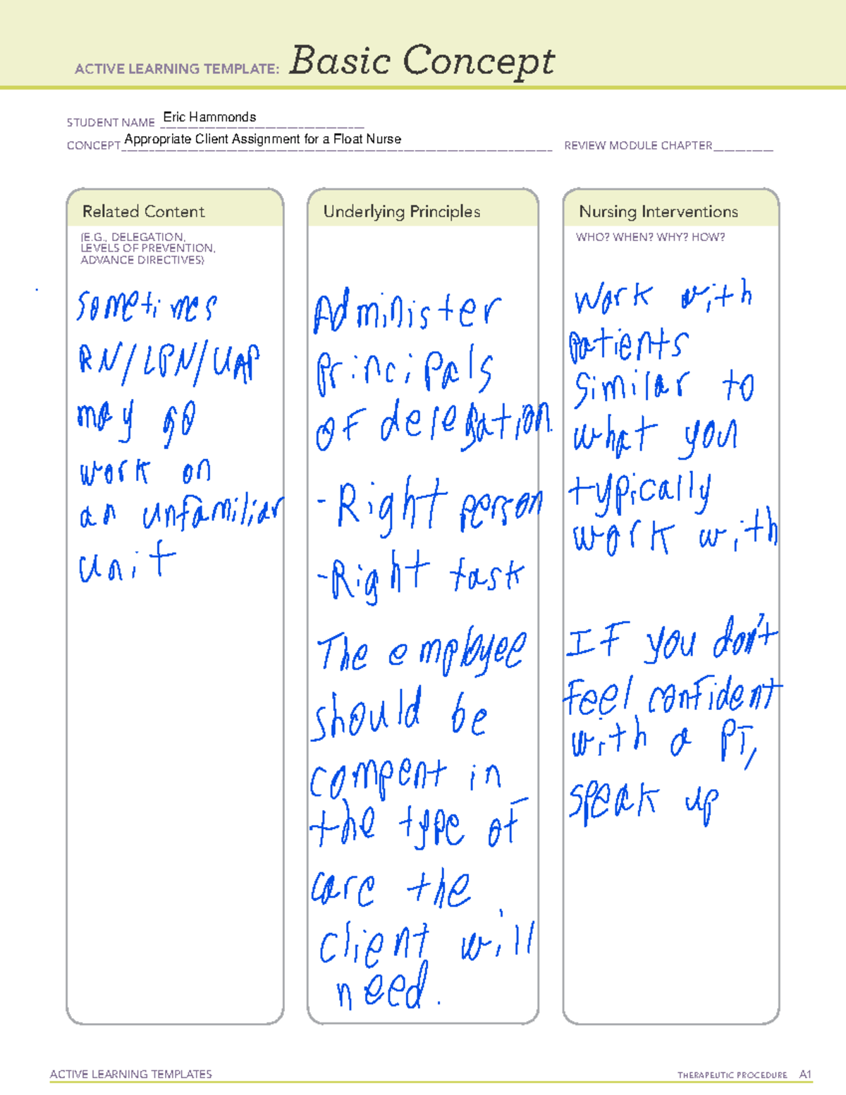Leadership ALT 2 - ATI ALT - NSG 4552 - ACTIVE LEARNING TEMPLATES ...