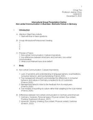 Panton - Homework - Professor Joanne Chive GEB 6215 September 14, 2022 ...