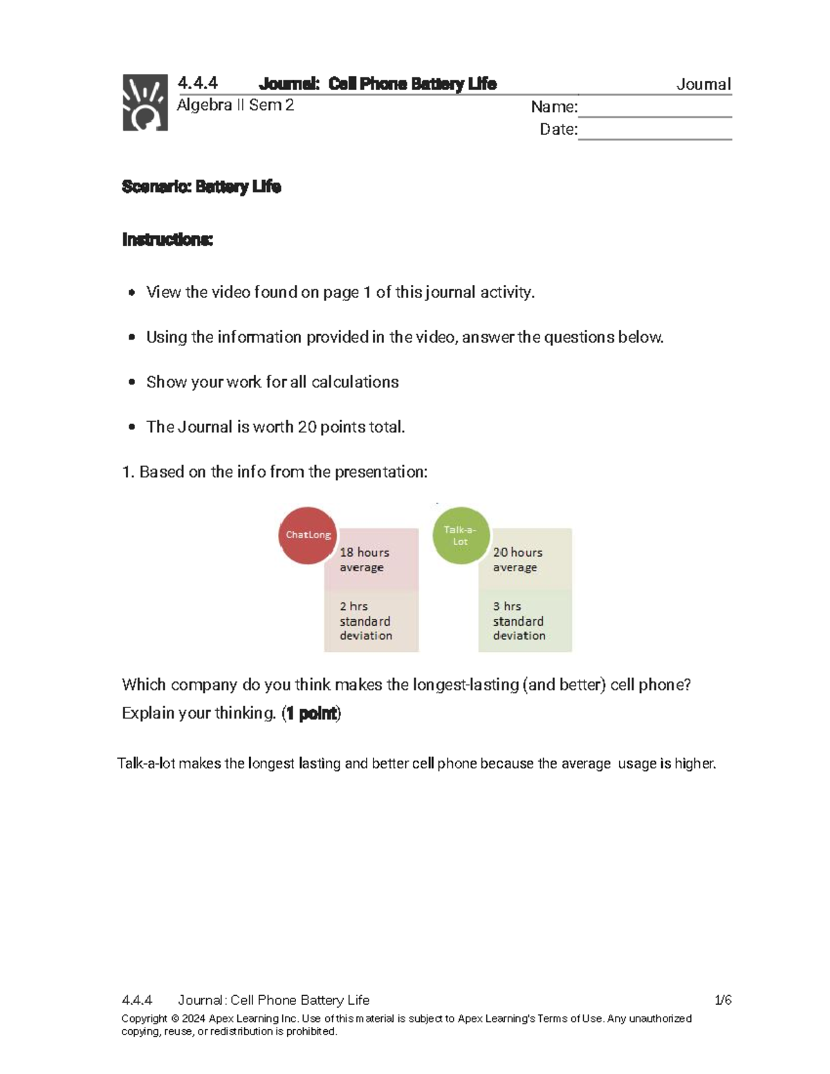 Kami Export - 4.4.4 Journal - Cell Phone Battery Life (Journal ...