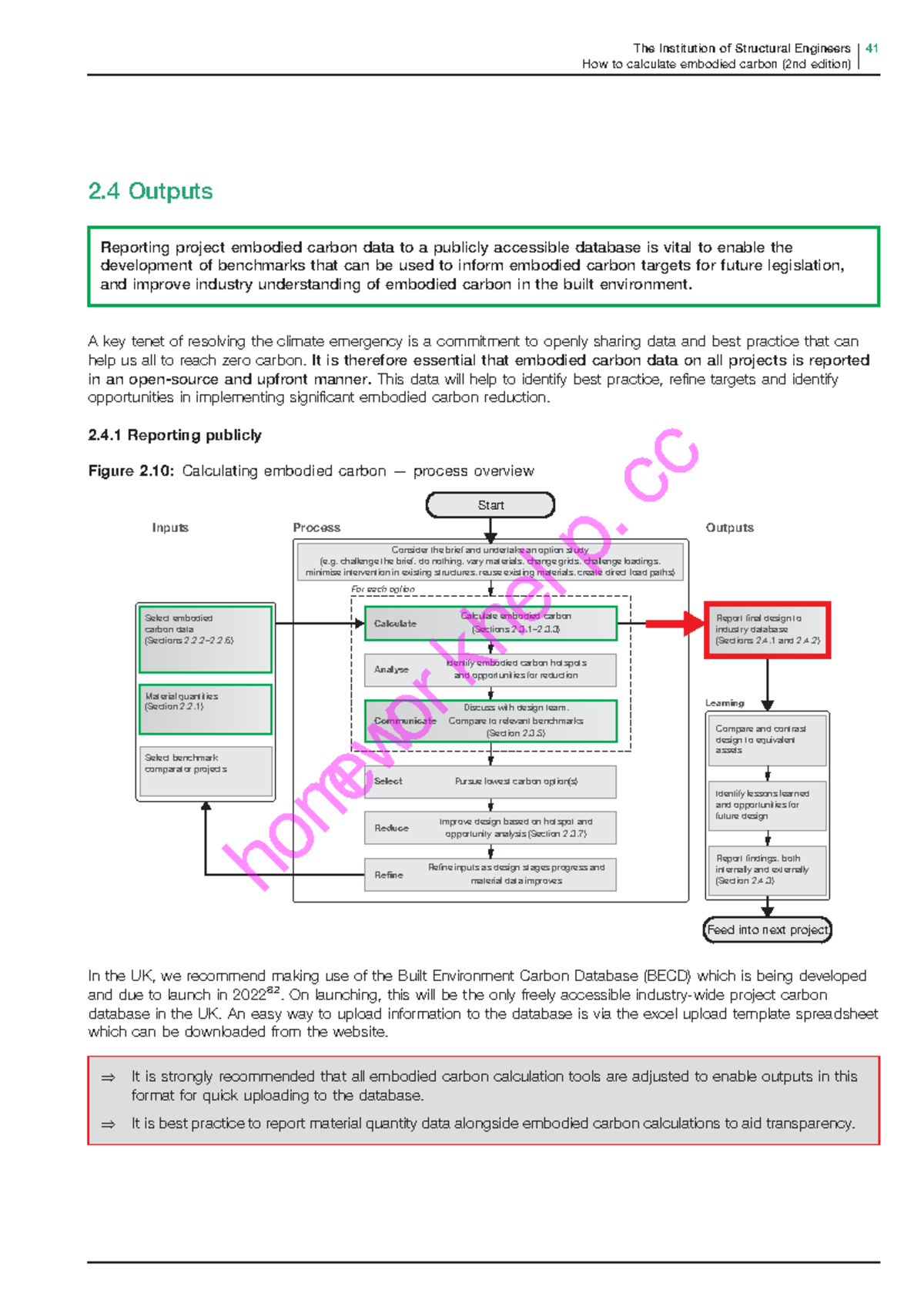 IStruct E 2022 How to Calculate Embodied Carbon 2nd edition - 2 Outputs ...