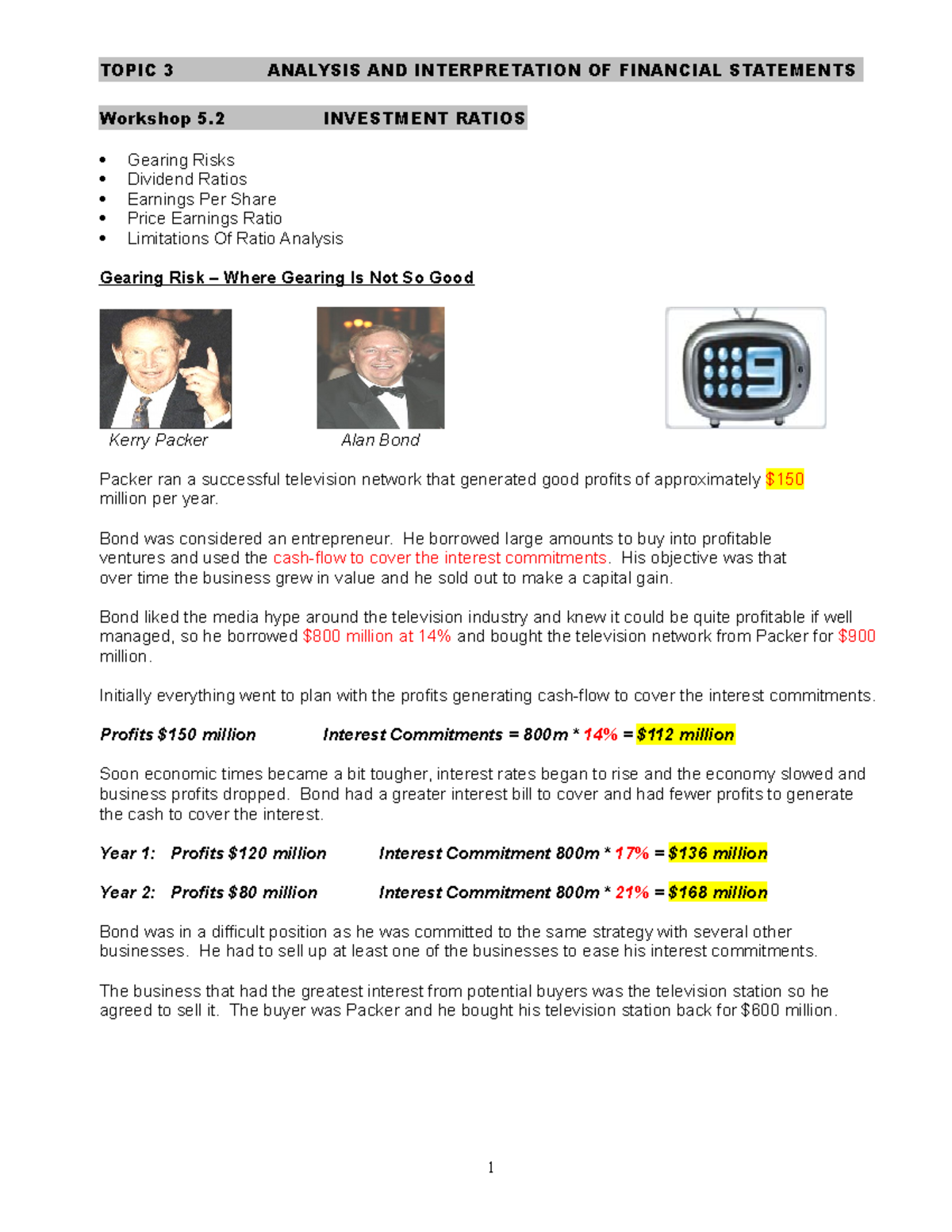 Week 2 Topic 4 Workshop 5.2 - TOPIC 3 ANALYSIS AND INTERPRETATION OF ...