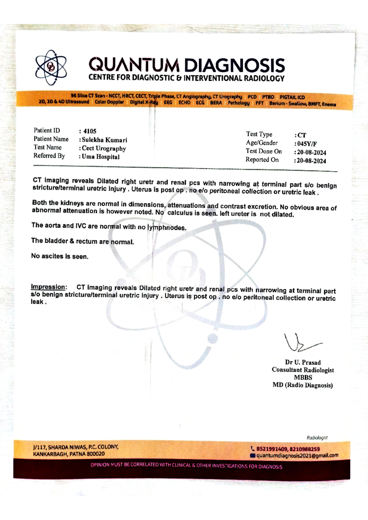 Document-3 - Helpful - QUANTUM DIAGNOSIS CENTRE FOR DIAGNOSTIC ...