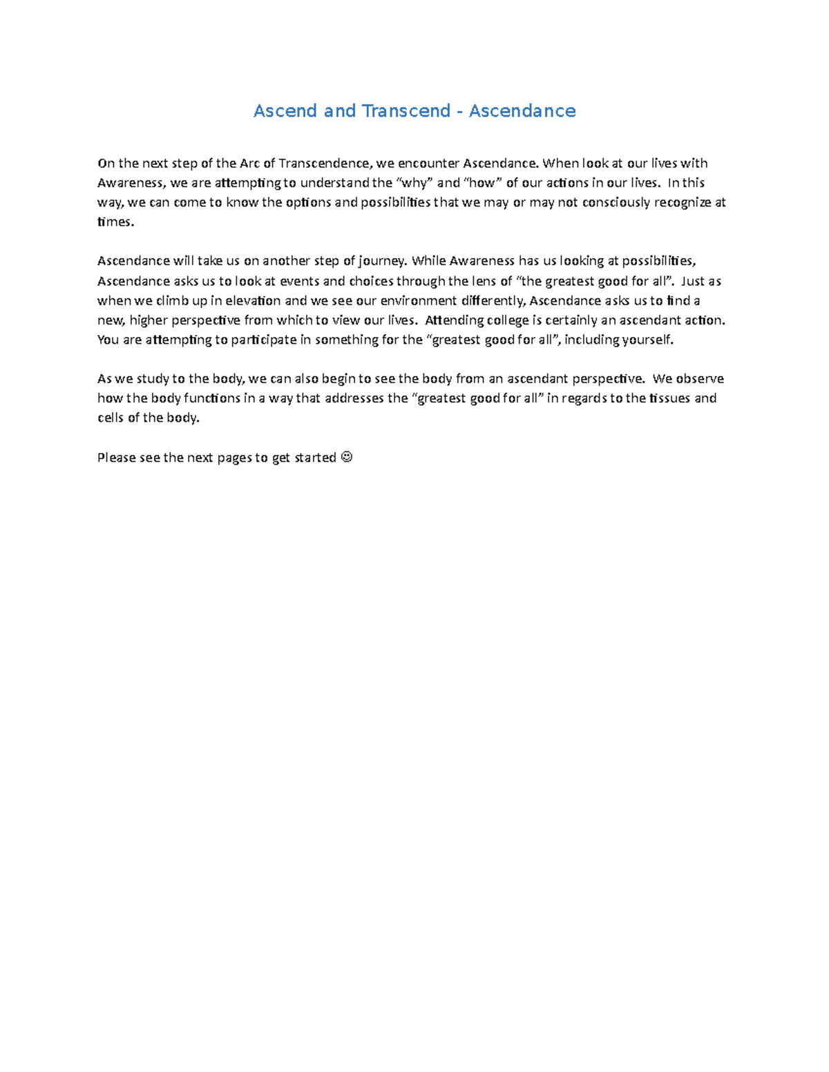 Aand TAand P 2ascendance - Ascend and Transcend - Ascendance On the ...