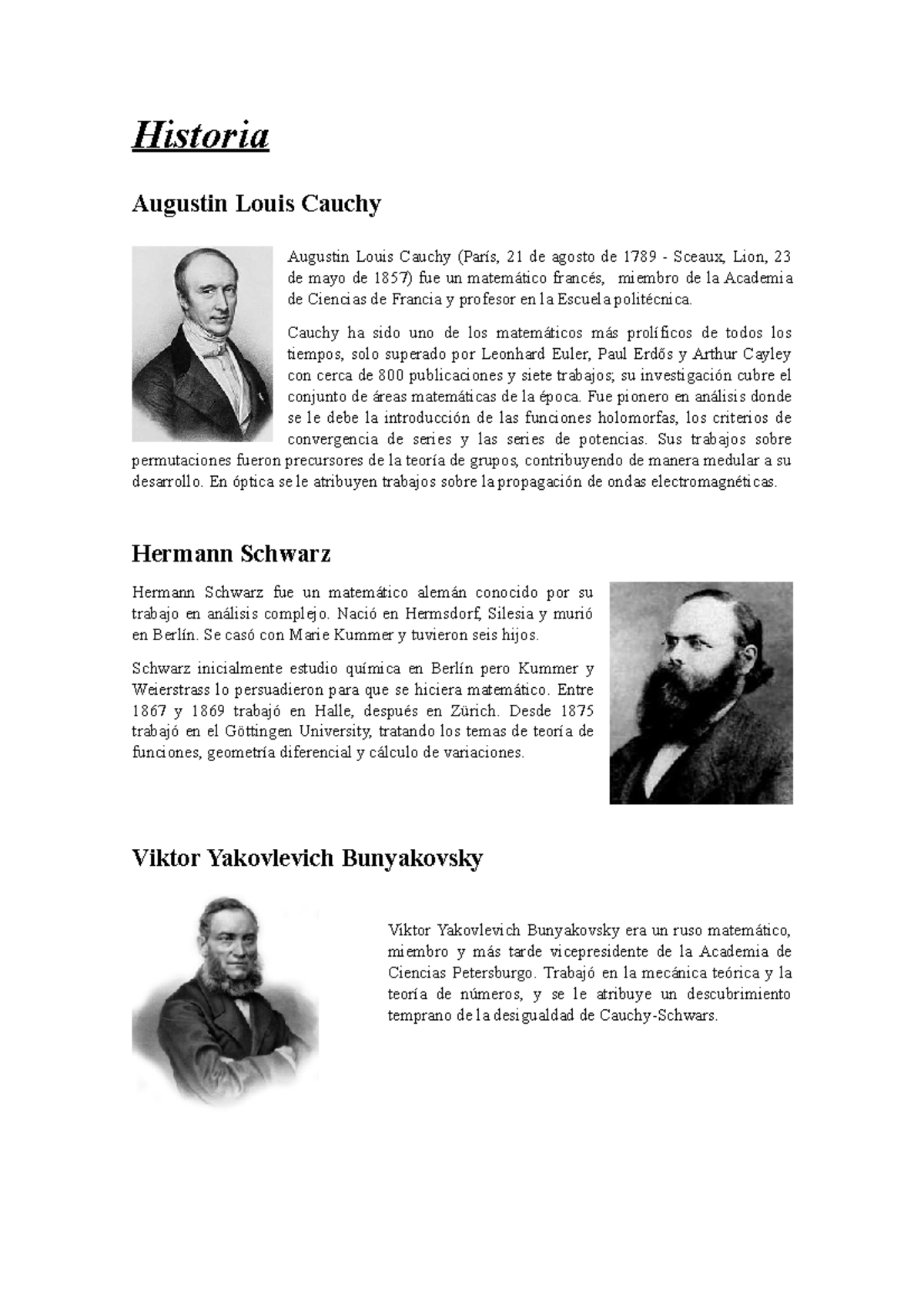 Historia - Si es creo - Historia Augustin Louis Cauchy Augustin Louis ...