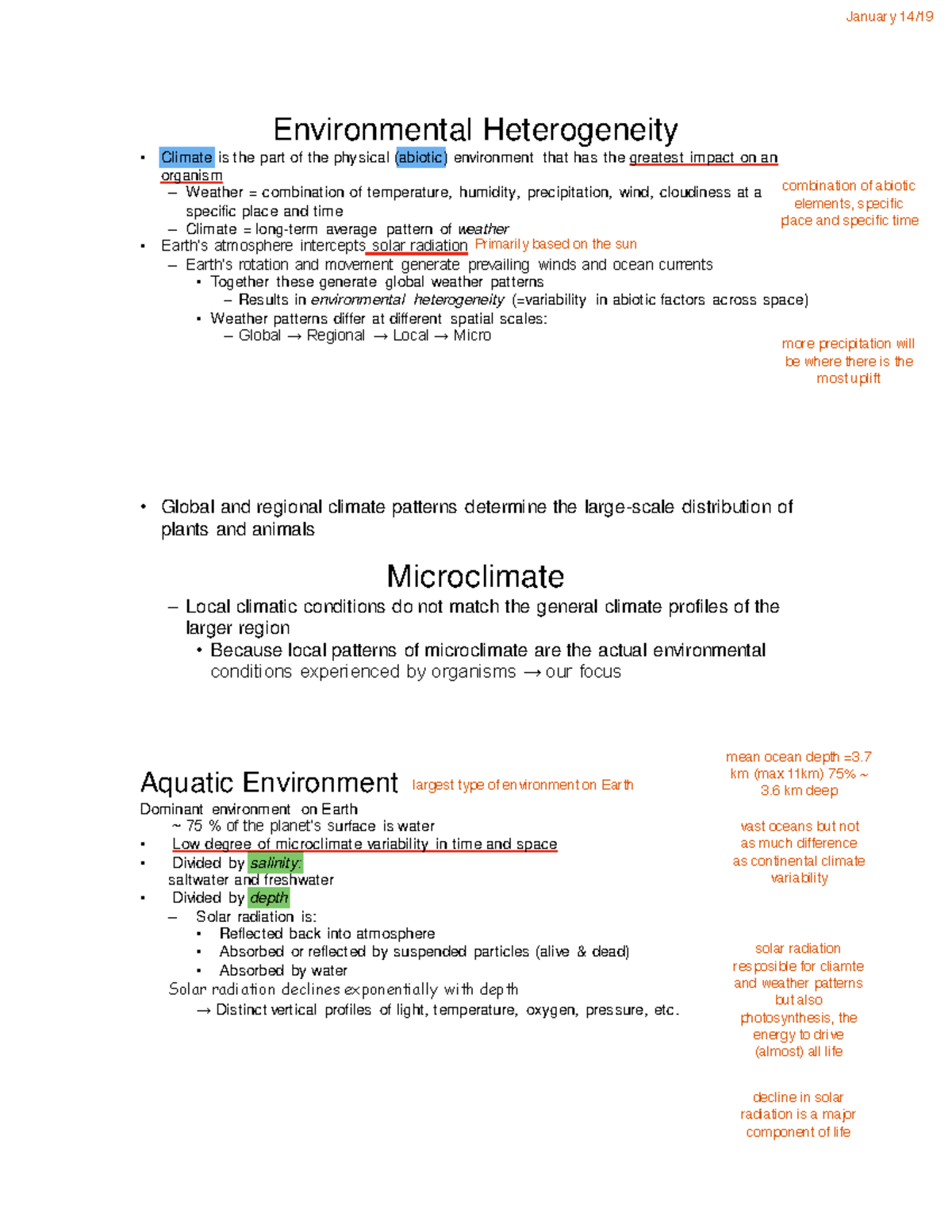Topic 4 - Environmental Heterogeneity - Warning: Unimplemented ...