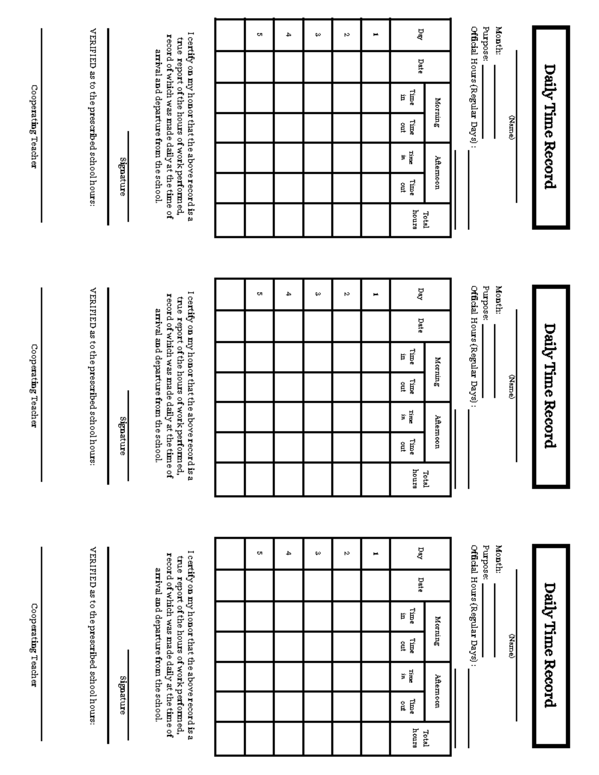 DTR-template - Dtr - Day Official Hours (Regular Days) :Purpose:Month ...