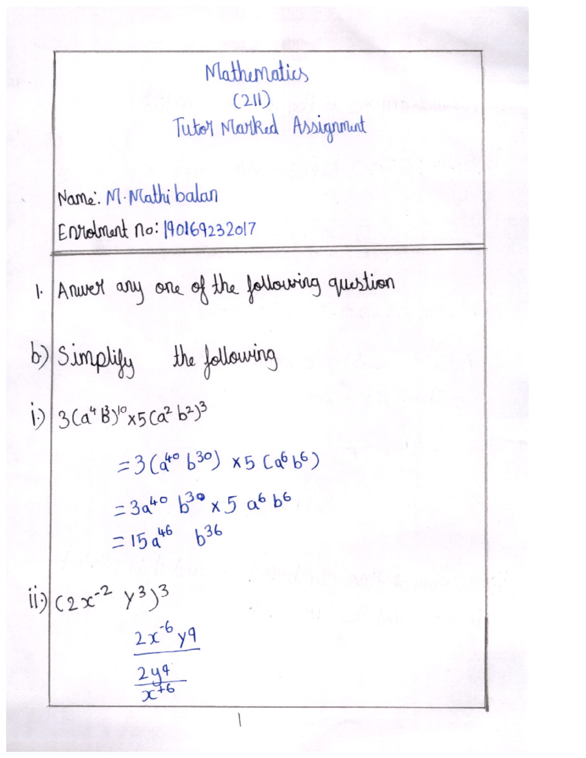 Maths tma - you have study easy - Theory of Knowledge - Studocu