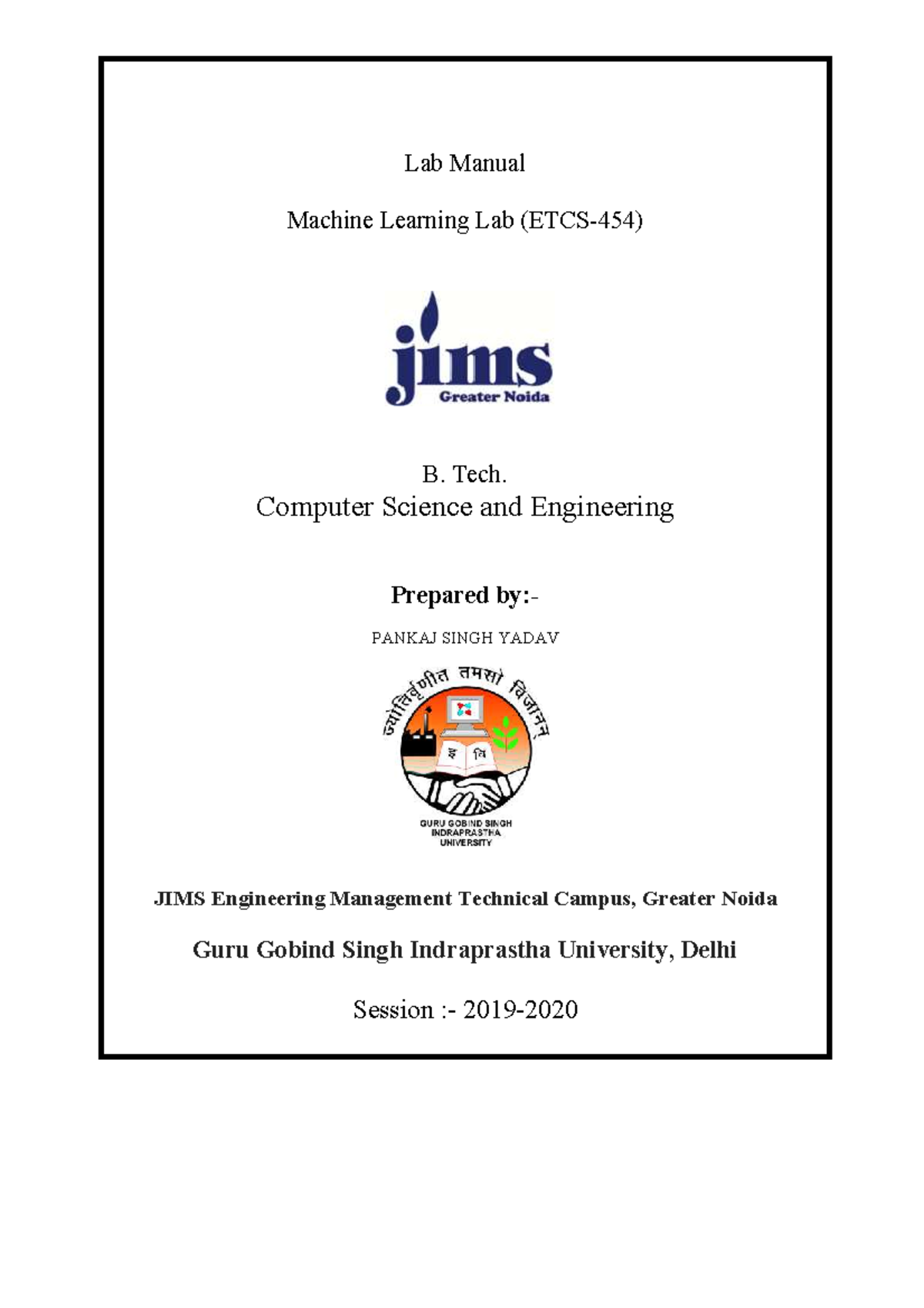 ML lab Manual - Summary 41 Years (1978-2018) JEE Advanced (IIT-JEE ...