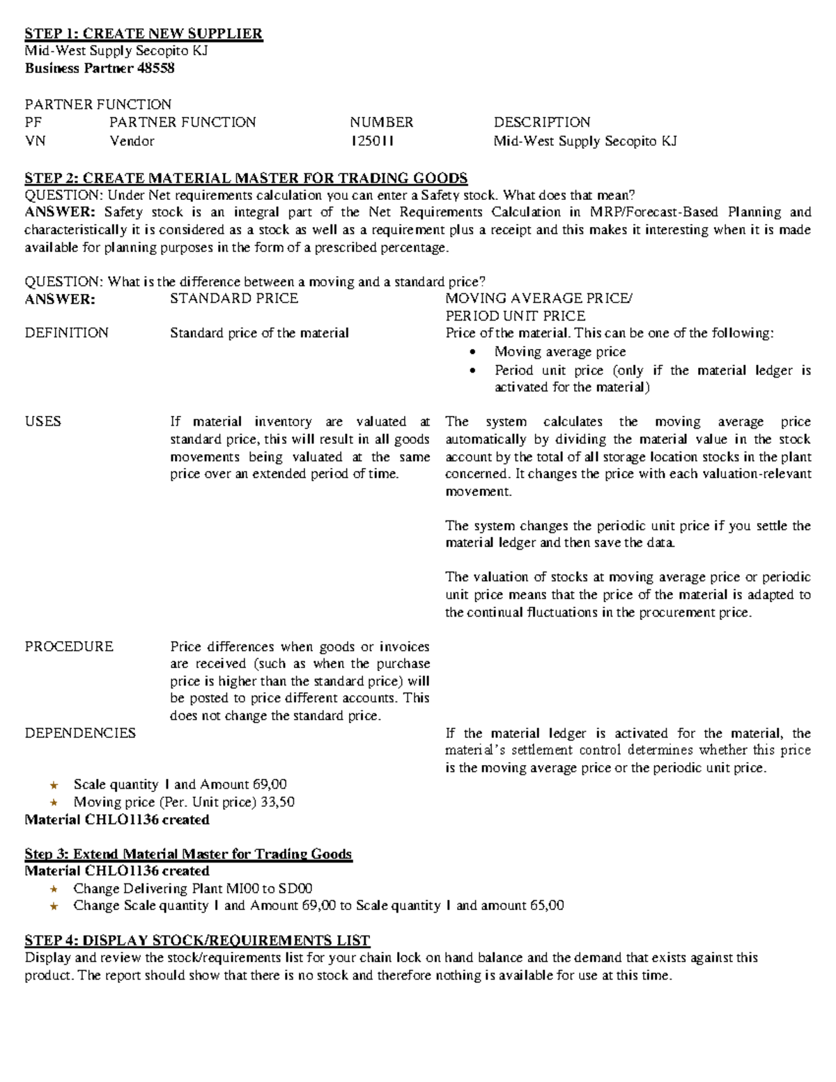 Scribd - case-study-material-management.pdf - STEP 1: CREATE NEW ...