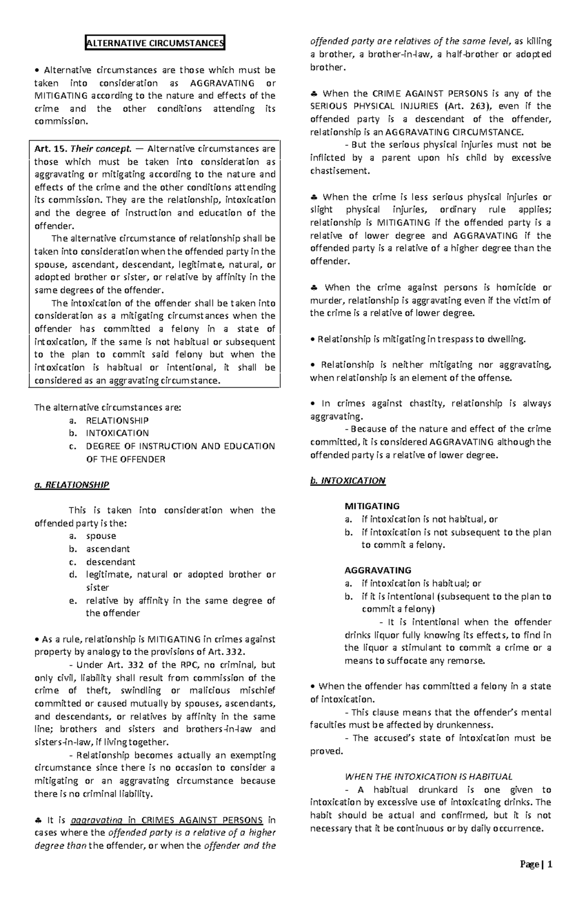 Alternative Circumstances - ALTERNATIVE CIRCUMSTANCES Alternative ...