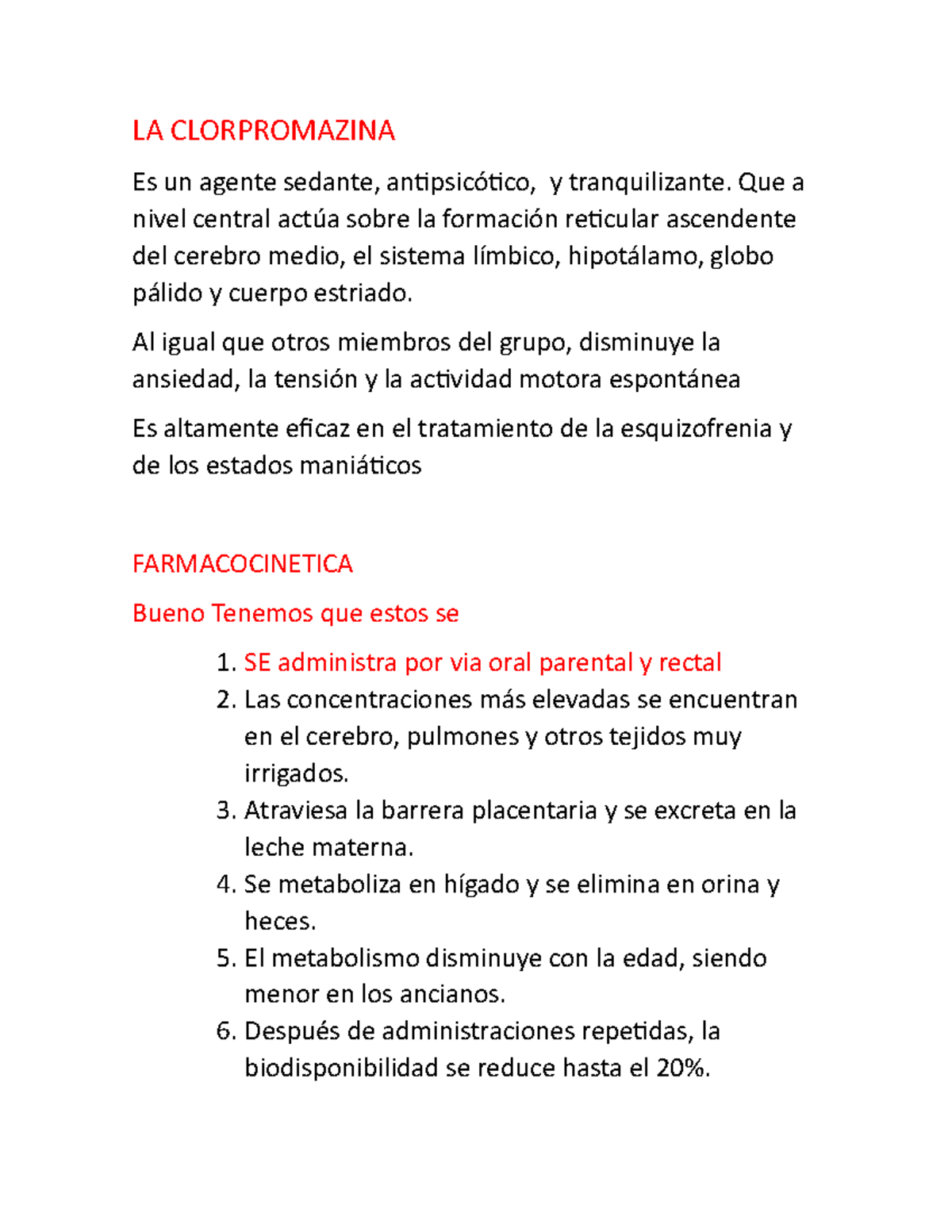 farmacos de depresion - LA CLORPROMAZINA Es un agente sedante ...
