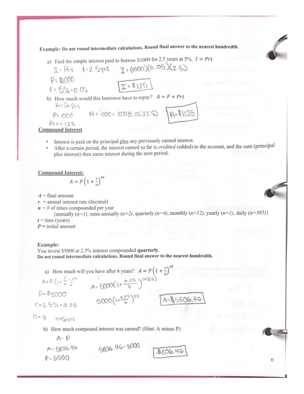 13.1 The Time Value of Money - MATH 139 - Studocu