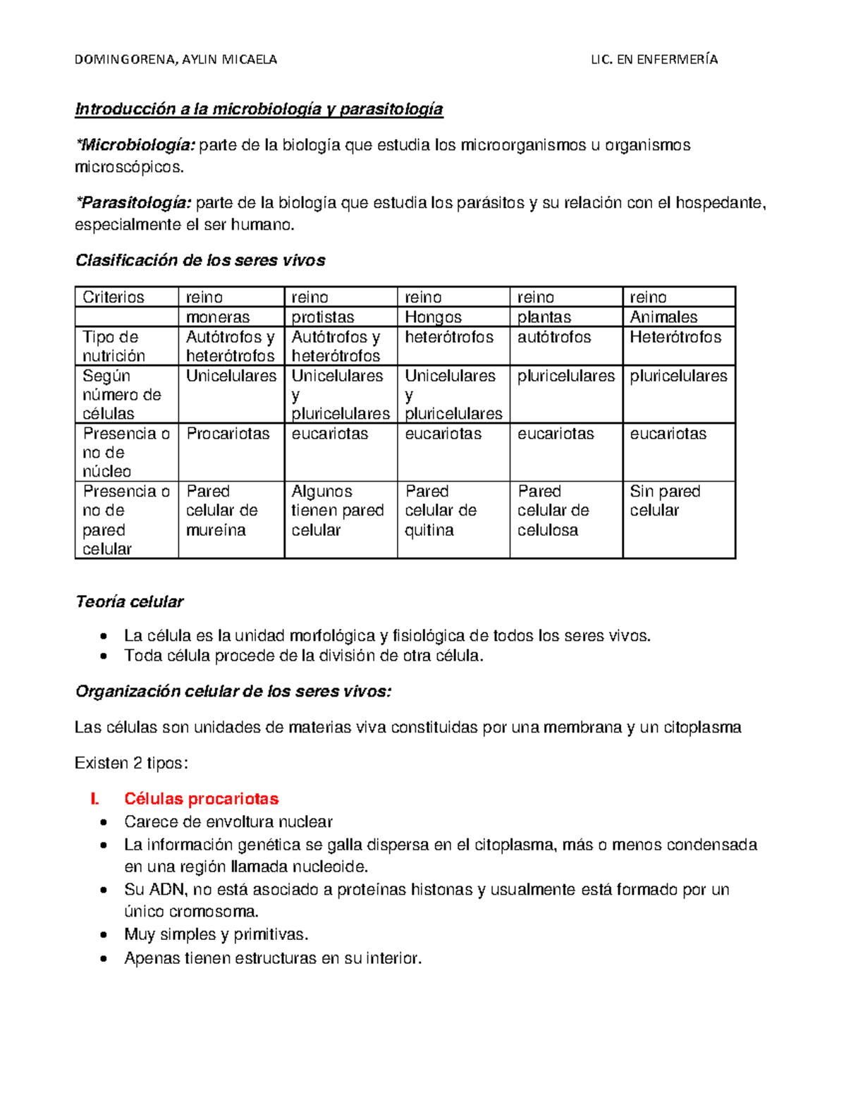 Microbiologia y parasitologia - Warning: TT: undefined function: 32 Introducción a la ...