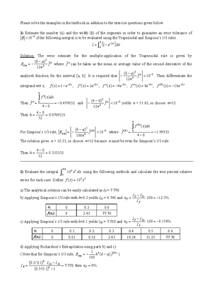 Numeric all year notes - Numerical Methods - Studocu