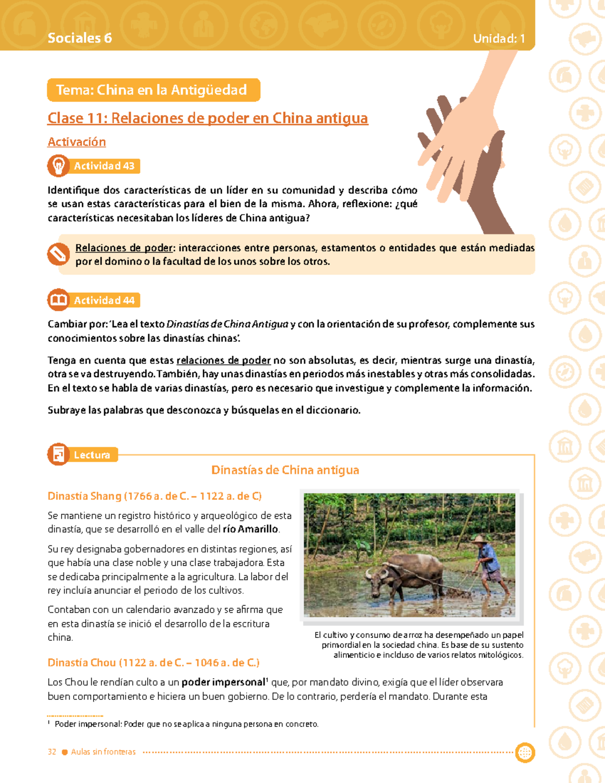 China actividad grado sexto 11111111111111111 - Sociales 6 Unidad: 1 ...