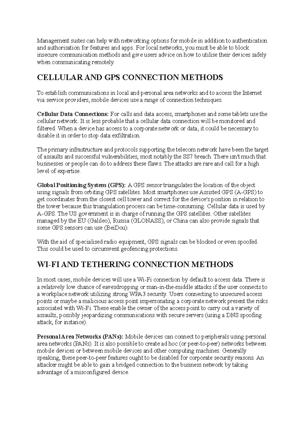 Implement Secure Mobile Device Connections - Management suites can help ...
