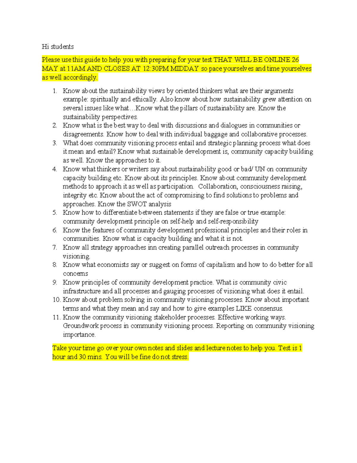 CMDV101 Scope TEST 2 2023 - Hi students Please use this guide to help ...