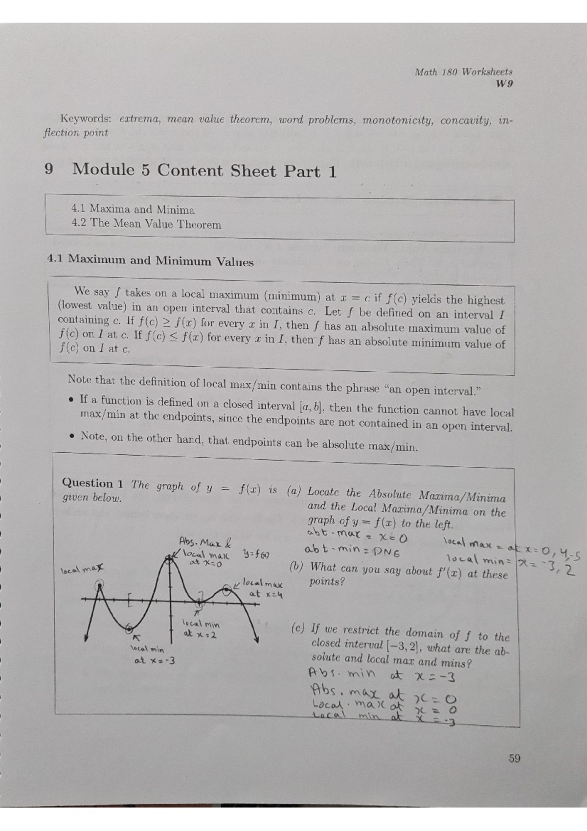 Math-180 Week 9 Content sheet - MATH 180 - Studocu