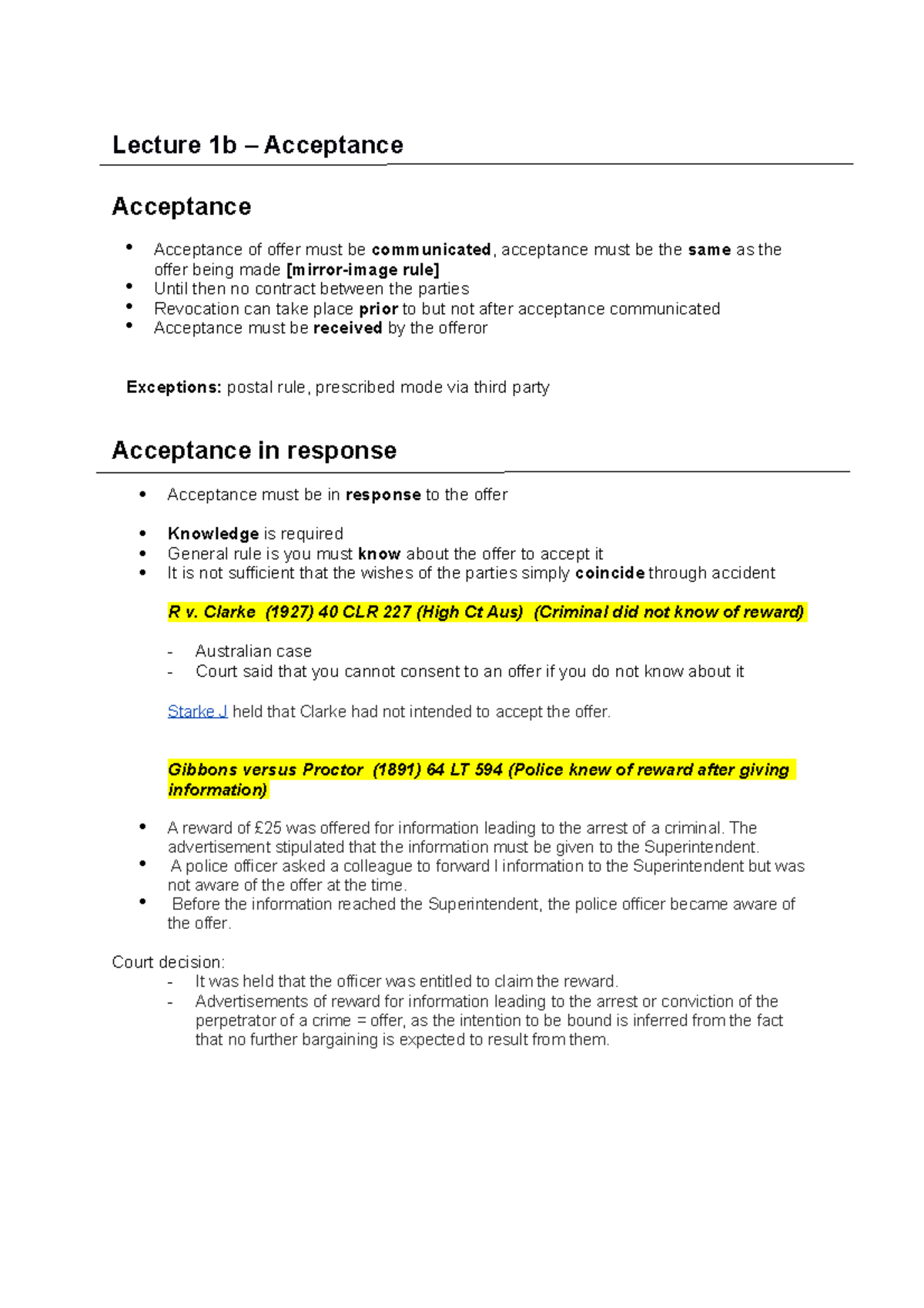 Lecture 1b - Acceptance - Lecture 1b – Acceptance Acceptance Acceptance ...