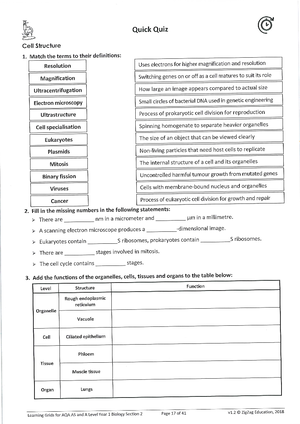 Year 7 Science Test 1 - Year 7 Science Test: What are three important ...