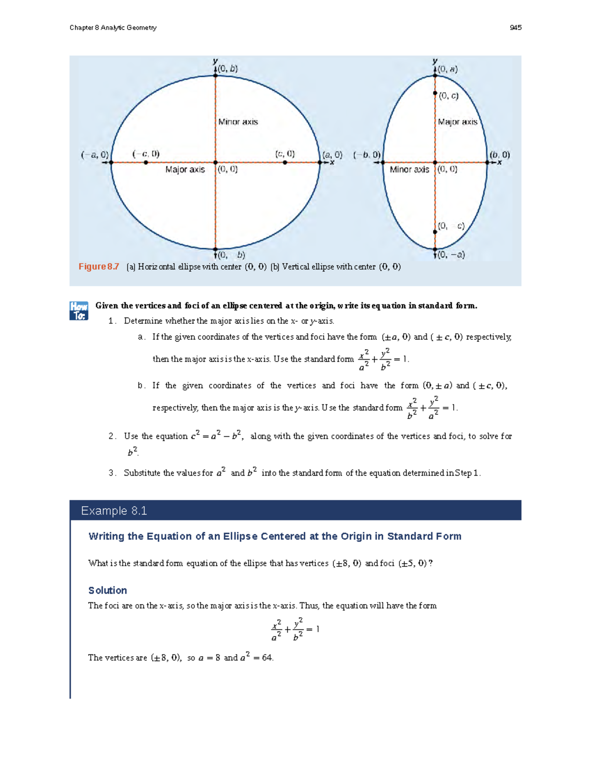 Exponential and Logarithmic Functions ( PDFDrive )-2 (95) - Figure 8 (a) Horizontal ellipse with ...