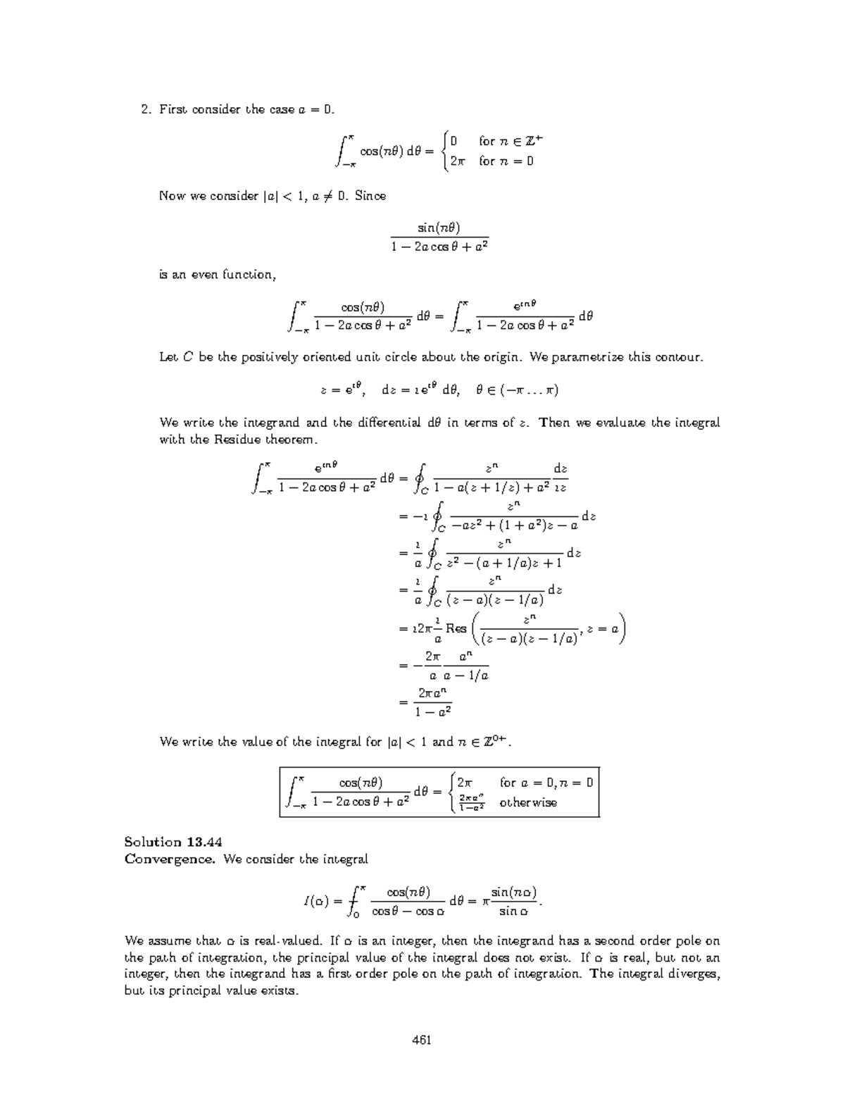 Ref MATH Adv Math Methods Sean Mauch-121 - First consider the case a ...