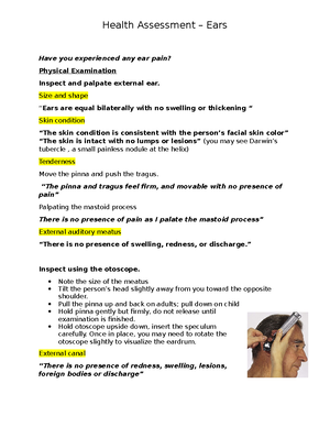 Health Assesment IN Nursing 7TH Edition BY Janet Weber Question AND ...