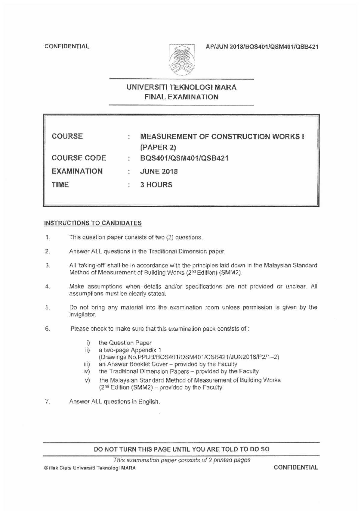 Assignment no 4 projections and thickening - Quantity surveying - Studocu