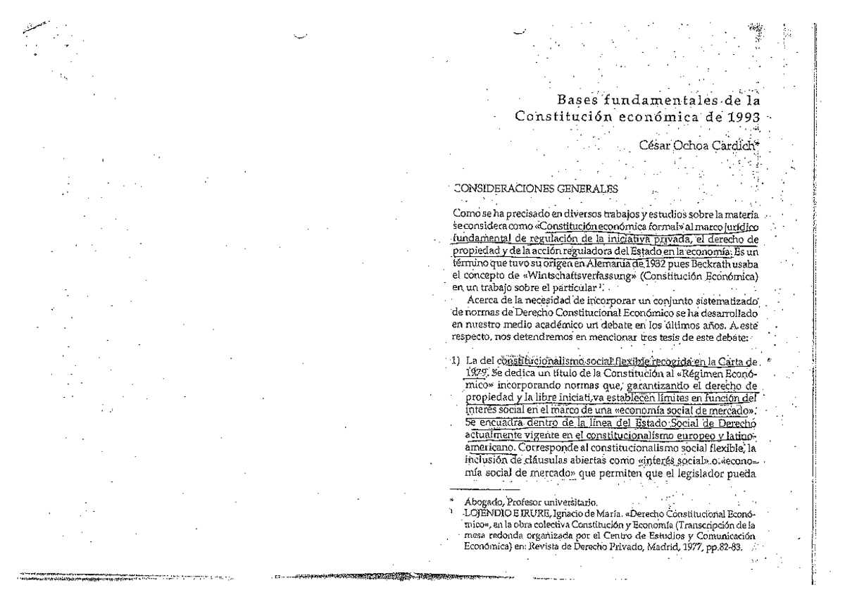 02. Cesar Ochoa Cardich. Bases Fundamentales de la Constitución ...