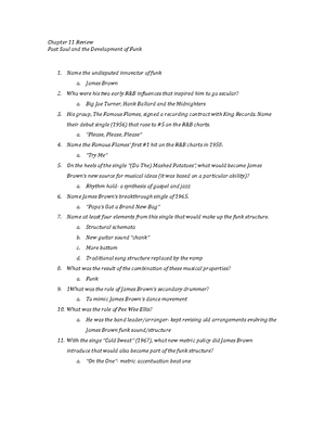 Unit 2 - Chapters 4-6 - Chapter 4 Gospel Driven soul- music out of ...