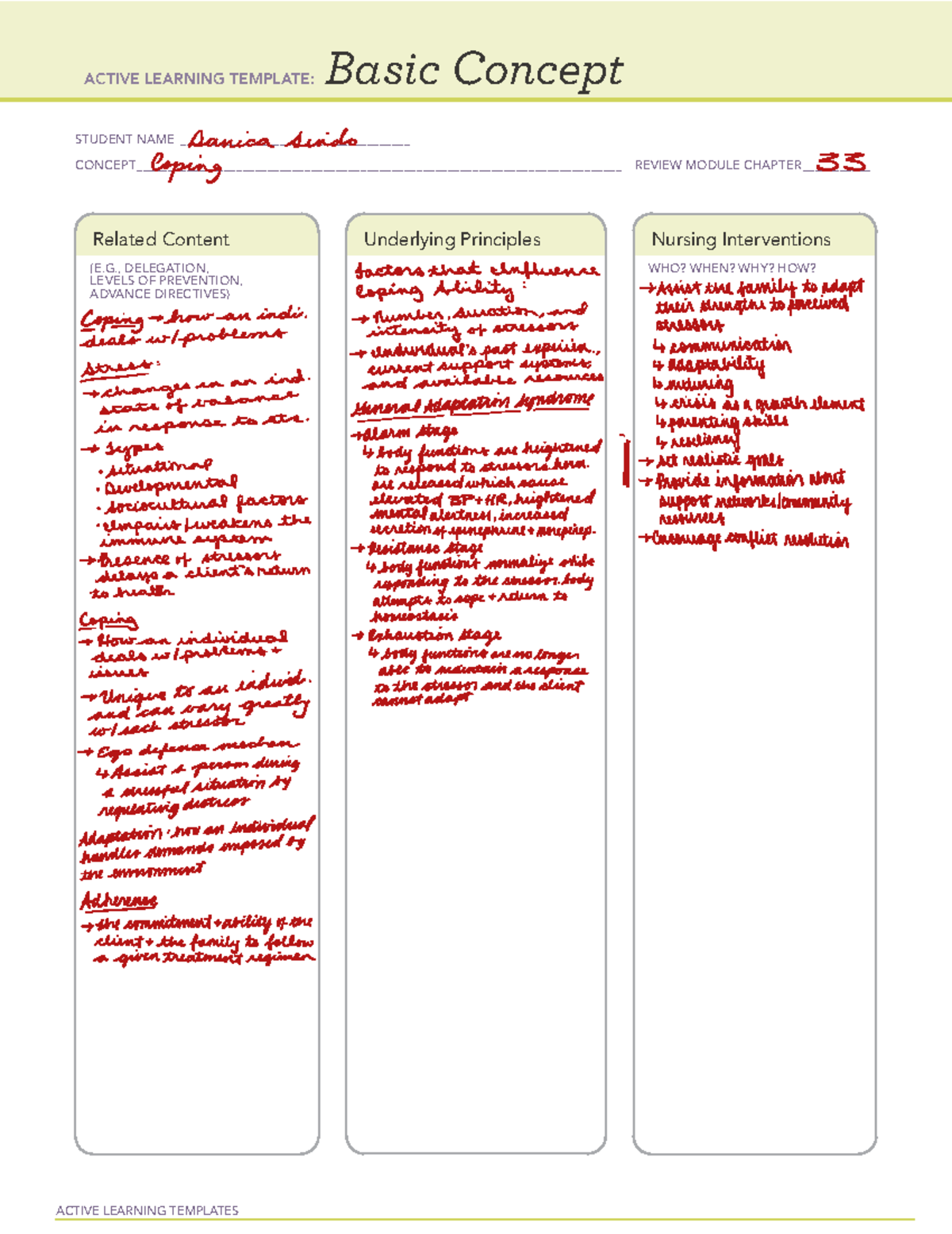 CH ATI P2 - ATI Remediation - ACTIVE LEARNING TEMPLATES Basic Concept ...