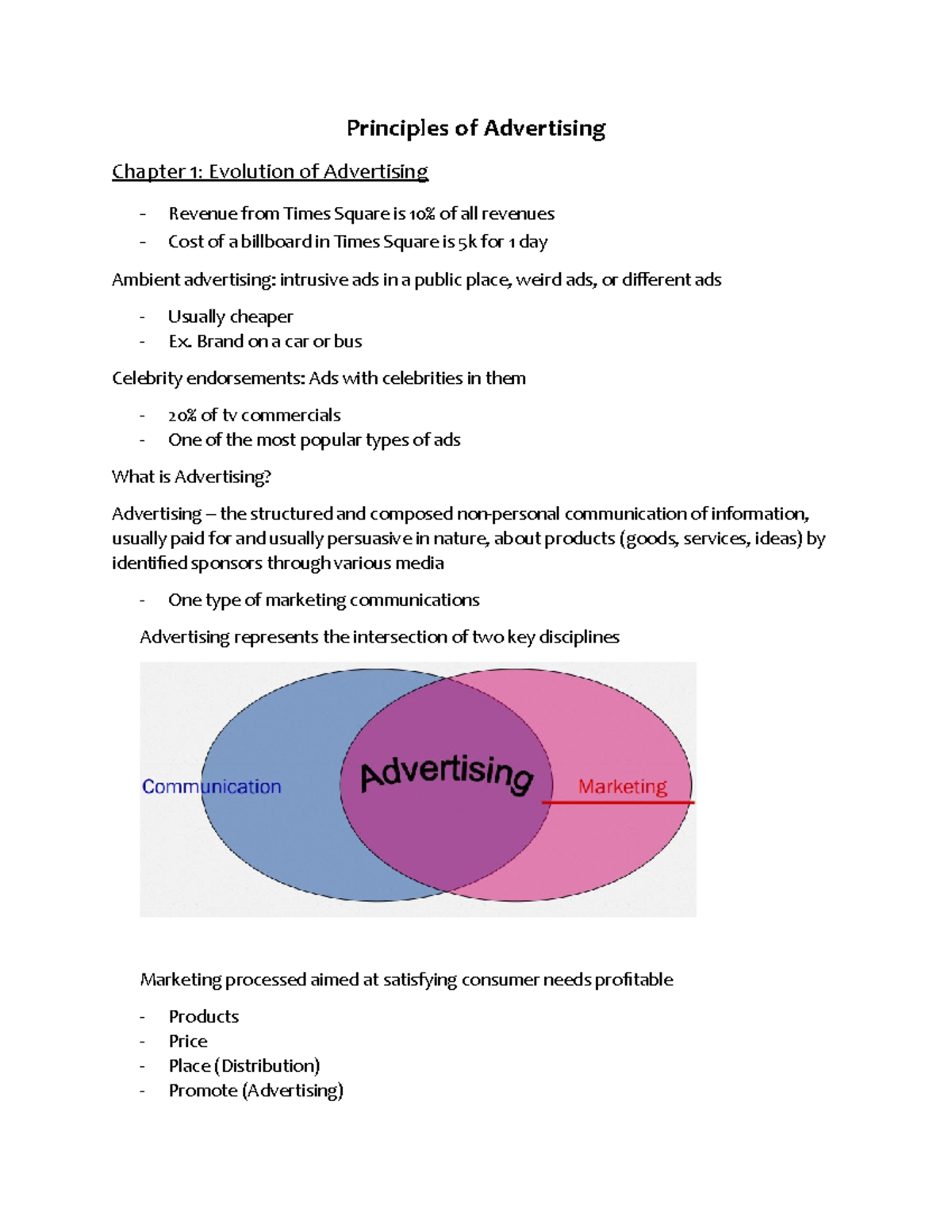 Principles of Advertising Chapter 1 - Brand on a car or bus Celebrity ...