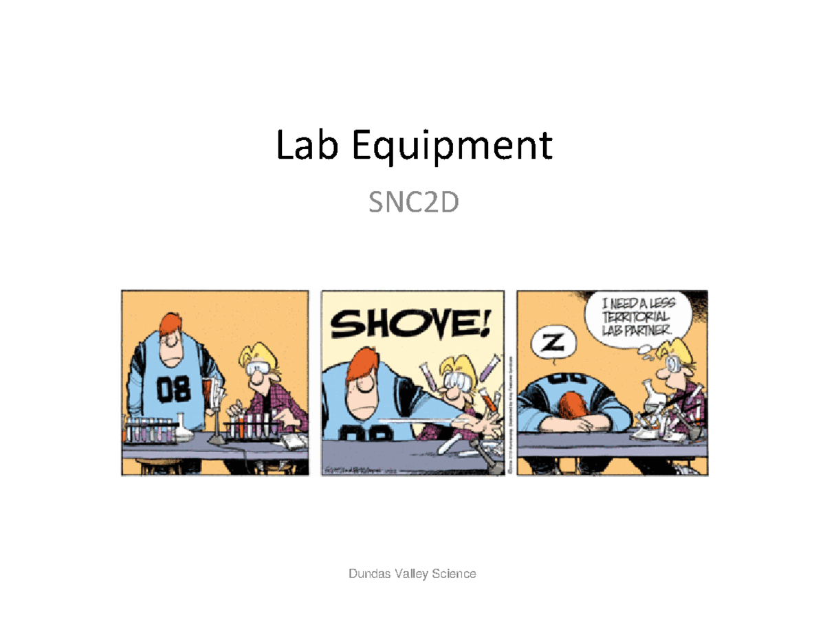 Lab Equipment Take Up Presentation - Dundas Valley Science Lab ...